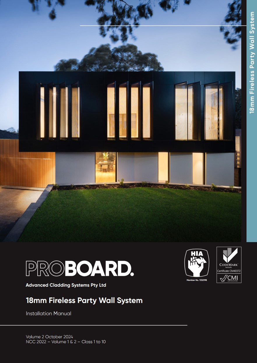 Fireless PartyWall System 60/60/60 FRL - ProBoard